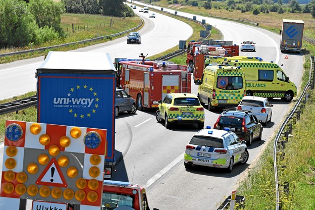 Trafikuheld: Motorvej E45 var spærret | Nordjyske.dk